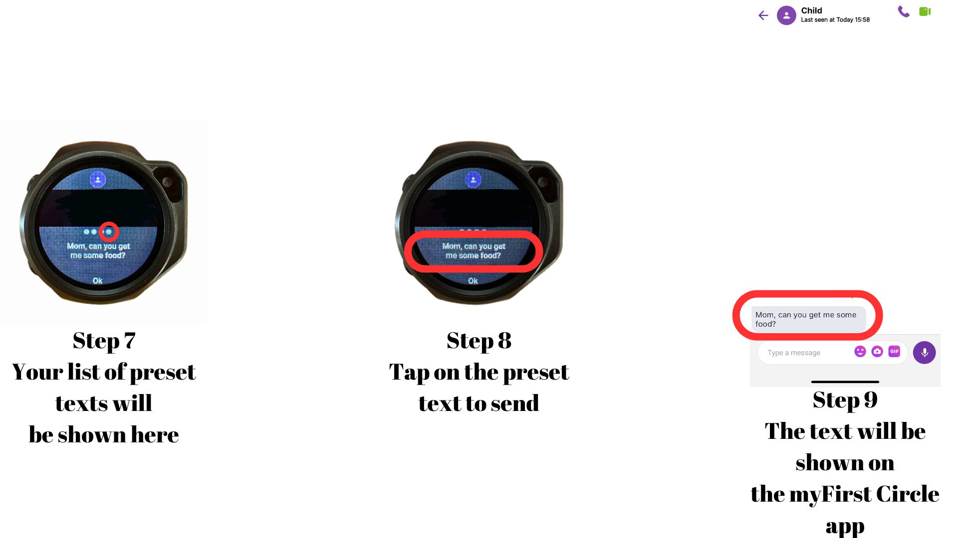 Message Options – myFirst