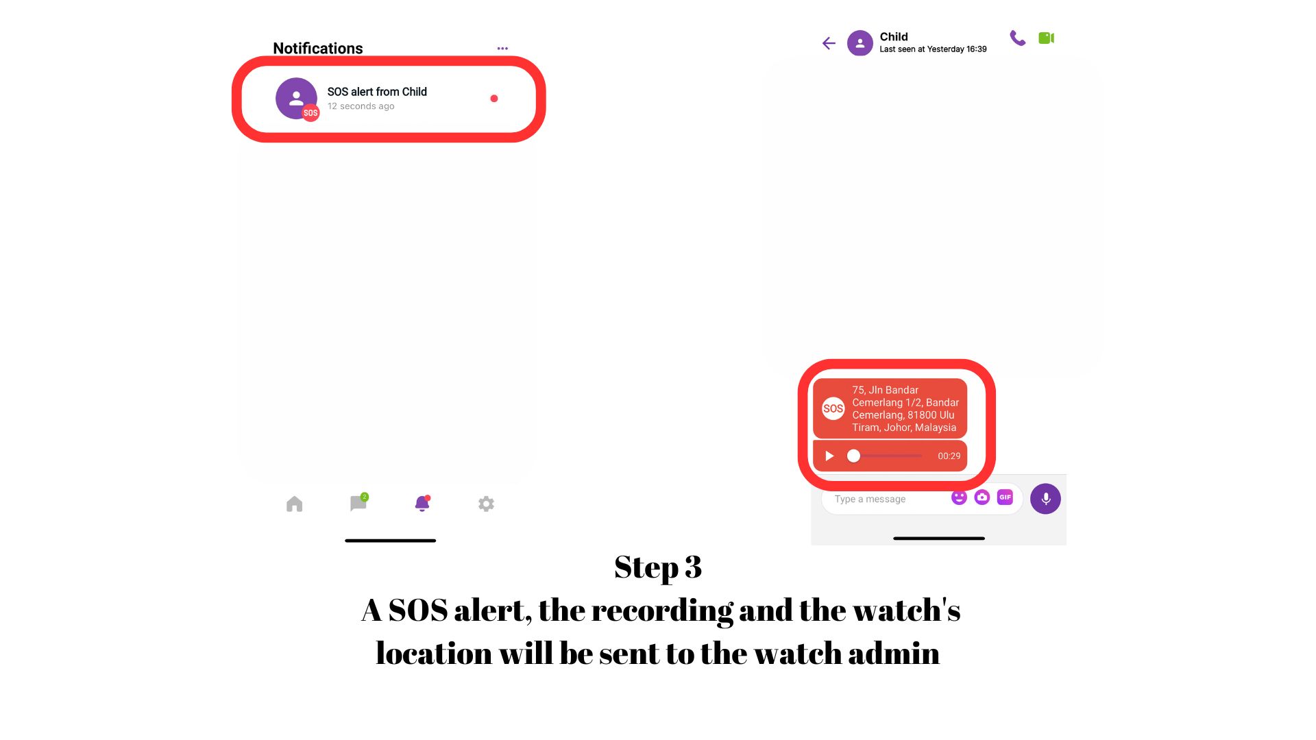 SOS Alert – myFirst