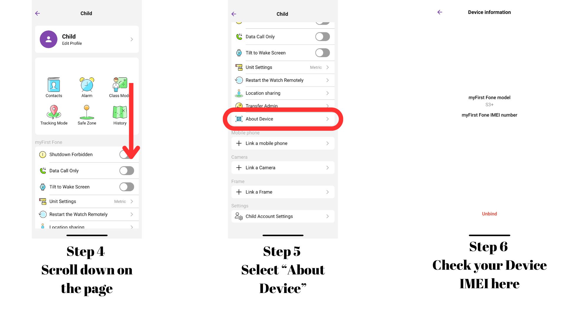 Device IMEI – myFirst